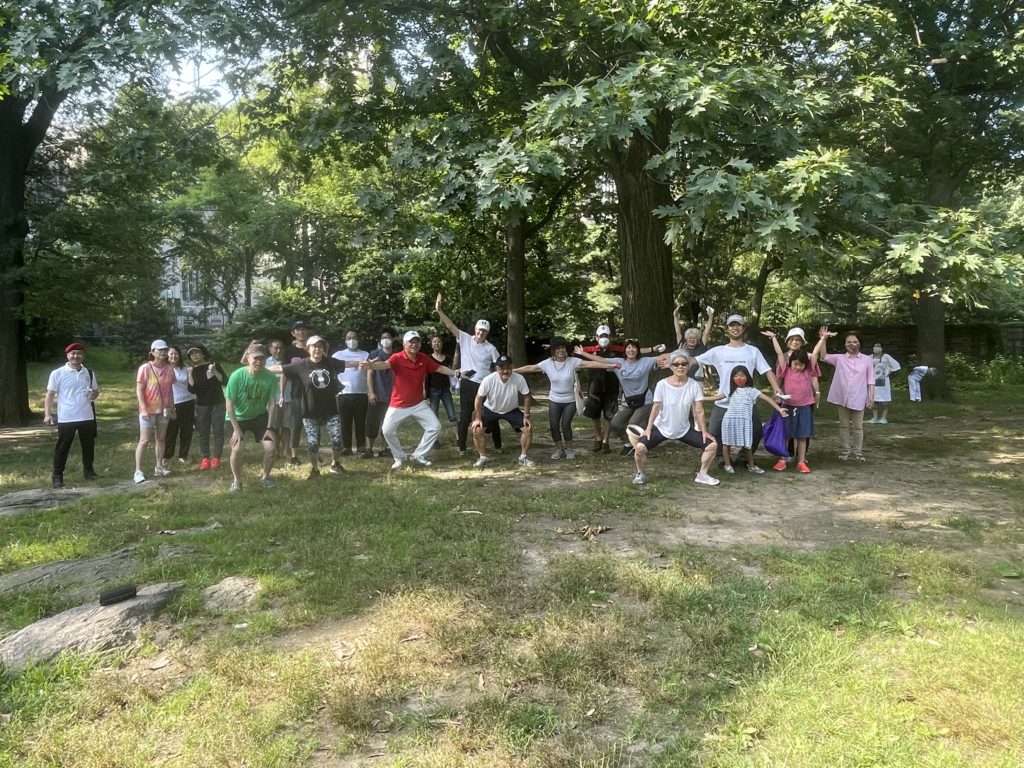 Japanese Traditional Radio Exercise at Central Park in NYC ...